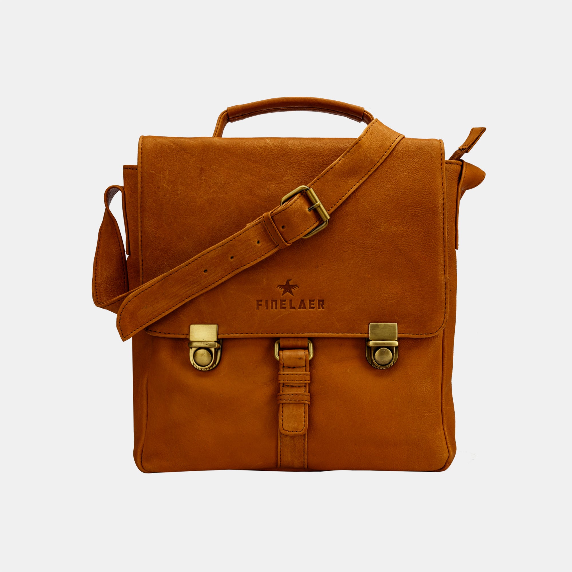 Leather Shoulder Crossbody Bags For Men Finelaer